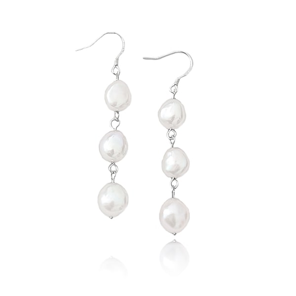 Triple Pearl Drop Earrings | Classy Women Collection