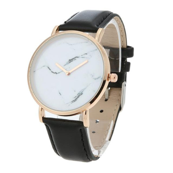 Pure Black Marble Watch | Classy Women Collection